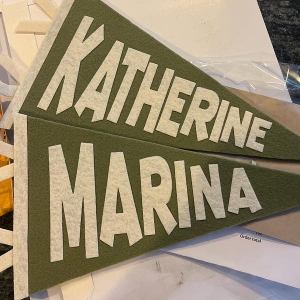 Personalized Name, Custom Dorm Room Pennant, Roommate, Dorm Decor ...