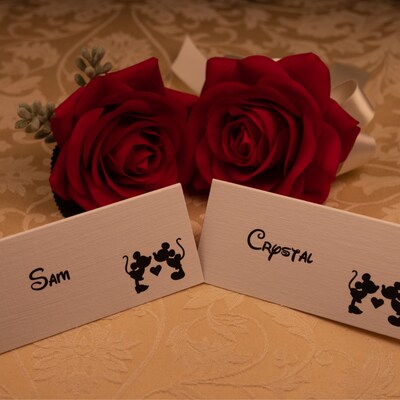 Coloured Disney Place Cards Disney Wedding Magical Fairy - Etsy