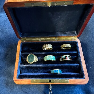 Antique Birks Silver Ring Box - Etsy