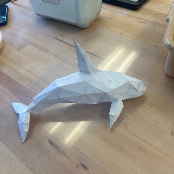 Orca Paper Craft | Orca Paper Model | Killer Whale Paper Craft | PDF ...