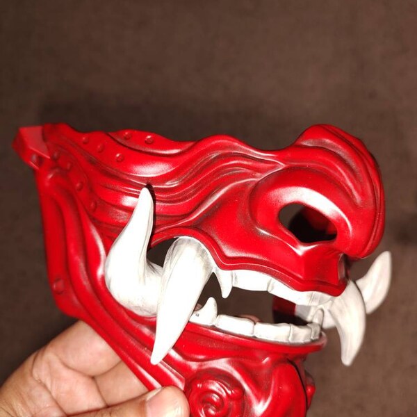 Tengu Mask Wearable or Decorative 3D Printed Resin Painted and Sealed ...