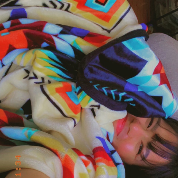 Southwest Native Design Super Soft Plush Reversible Full Size Blanket ...