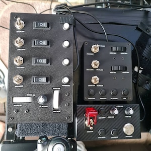 BLACK MSFS Stickers for Flight Simulator Keyboard/button Box/wheel Set ...