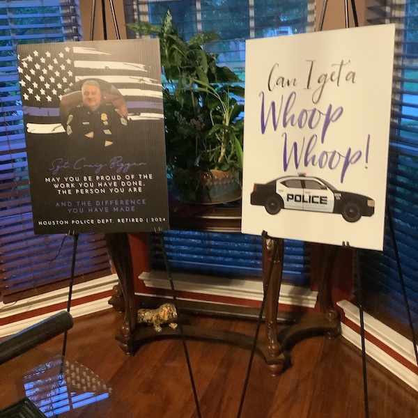 Police Retirement Welcome Sign Template, Police Thank You Sign for ...