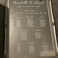 Mirror Wedding Table Plan • Vinyl Lettering/vinyl Stickers • DIY ...