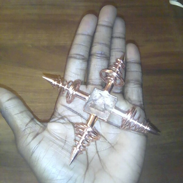 Copper Spiritual Energy Generator With Quartz Pyramid and Conductive ...