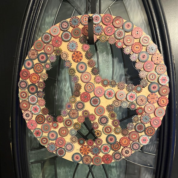 Unfinished Wooden Peace Symbol Shape - Craft - From 1" up to 46" DIY - Etsy