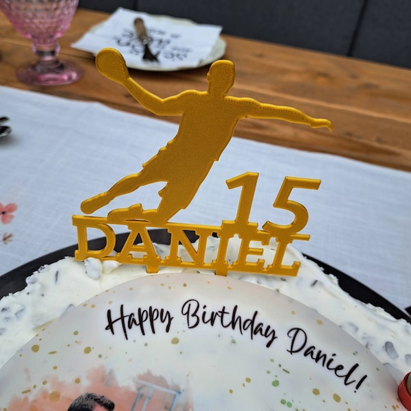 Happy Birthday Topper, Cycling Cake Topper, Cyclist Cake Topper ...