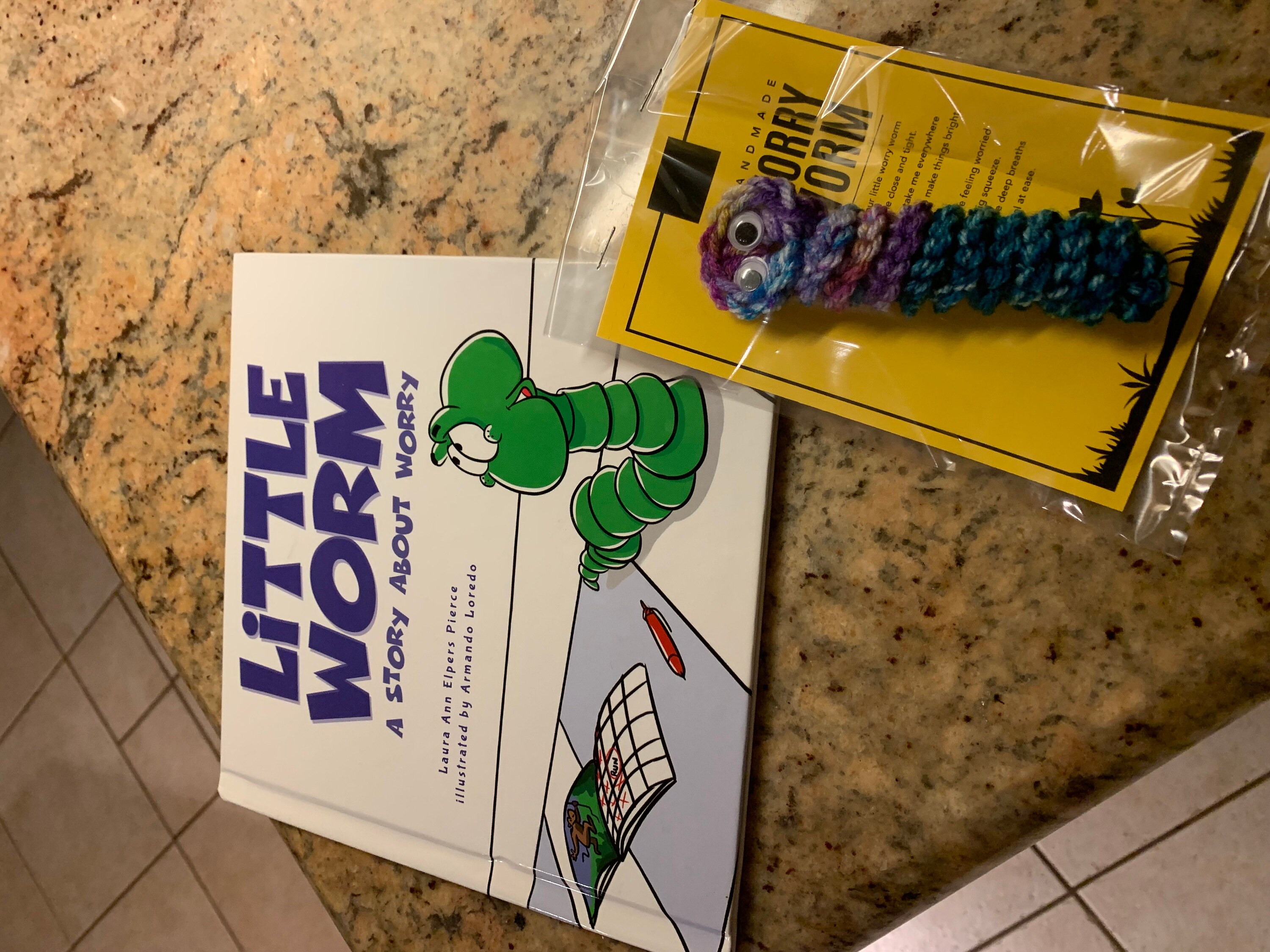 PRINTABLE Worry Worm Cards Hang Tags - Digital PDF - Backing display ...