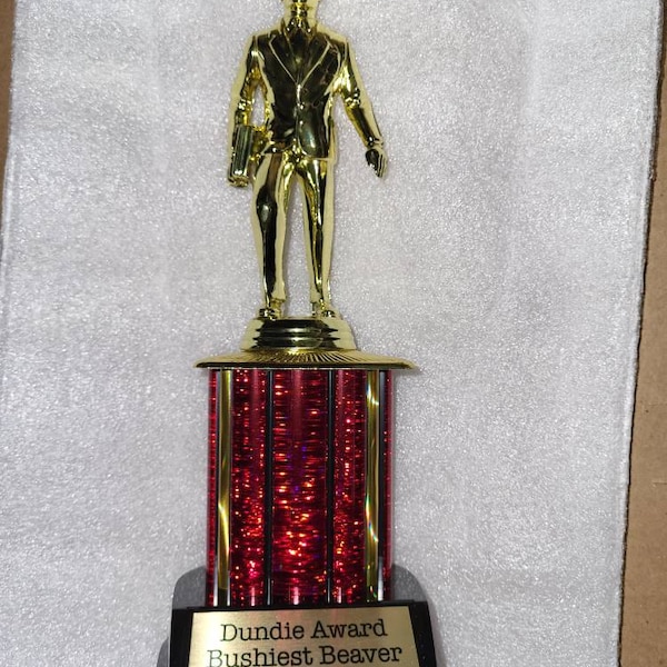 Custom Dundie Award – Personalized Office Trophy – Funny Employee Award ...