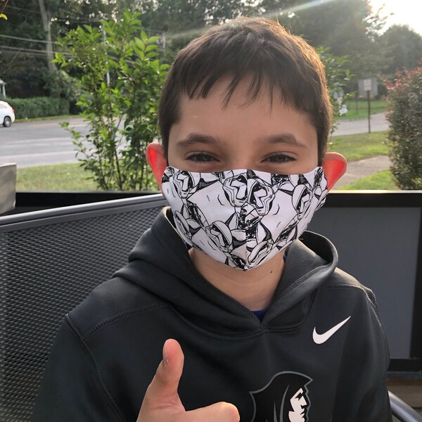 Lightning Mcqueen Face Mask for Children - Etsy