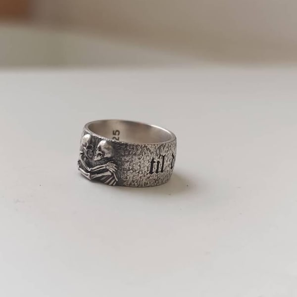 Mens Jesus Angels Ring Crucifix Cross Rings for Man Christian Catholic ...