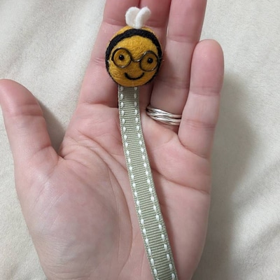 Woolly Bunny Bookmark Needle Felt Felted Handmade Wool Rabbit Book ...