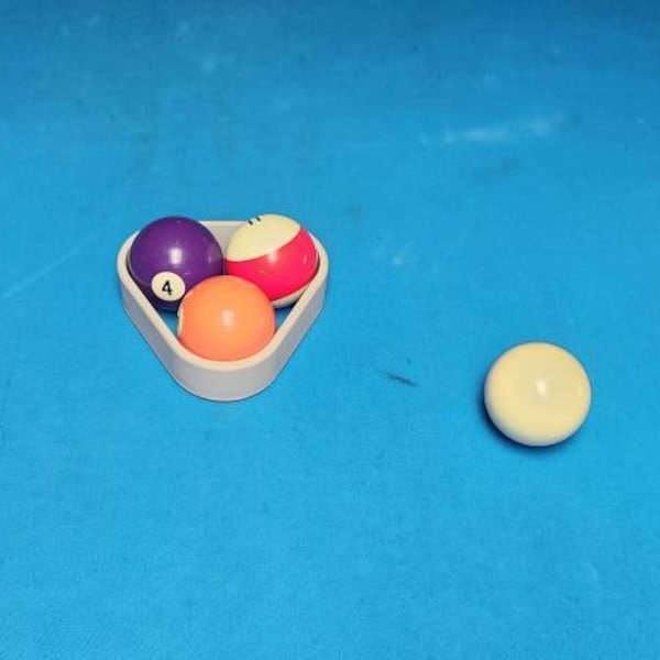 3-ball Rack & 7-ball Rack | Cute 3D Printed Gift for Poolplayers - Etsy