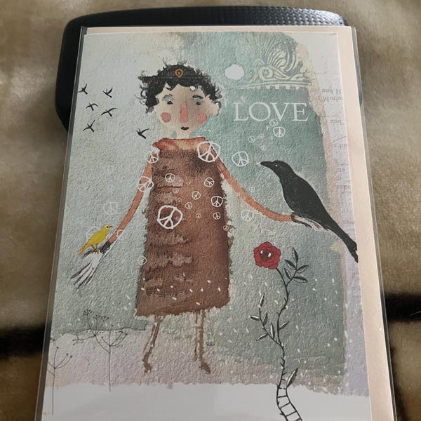 Sacredbee Card 517 Bird in Hand - Etsy