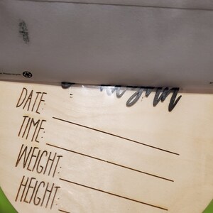 Custom Hospital Welcome 3D Hello Name Date Time Weight Length | Etsy