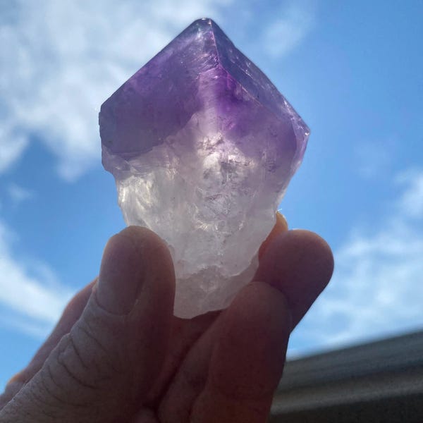 Raw Amethyst Crystal Point With Root (~1" - 4") - Amethyst Points - Raw ...