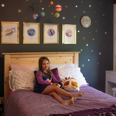 Space Prints, Outer Space Print Set of 4, Kids Space Prints, Space ...