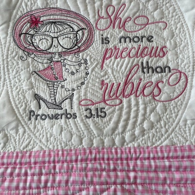 Girl Reading a Book Machine Embroidery Design. Multiple Sizes - Etsy