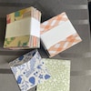 Mini NOTECARD Assortment - Tiny 2" Square Folded Notes Colorful ...