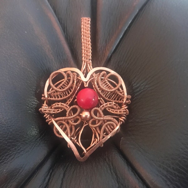 Wire Wrapped Heart Pendant Tutorial, Wire Wrap Tutorial, Jewelry Making ...