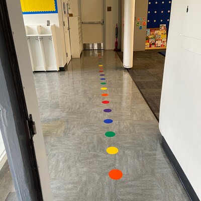 Set of 24 Line up Spots, Line Markers, Classroom Line Helpers ...