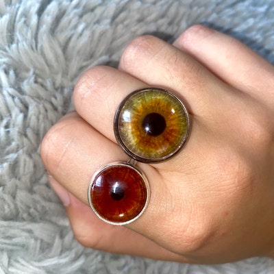 Human Eye Ring Eye Jewellery Girlfriend Gift Human Eye Jewelry - Etsy