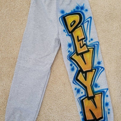 Airbrushed Sweatpants Youth / Adult Airbrush Graffiti 90s Sweat Pants ...