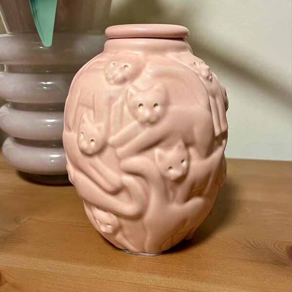 Tall Craftsman Pottery, Teco Style Vase, Bungalow Interior Decor ...