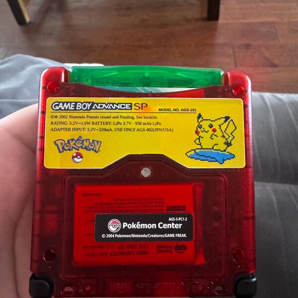 Gameboy Advance SP & Anbernic RG35XXSP Back Labels - Etsy