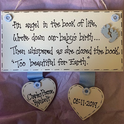 Baby Loss Keepsake Plaque, Miscarriage, Stillbirth, Infant Loss, Angel ...