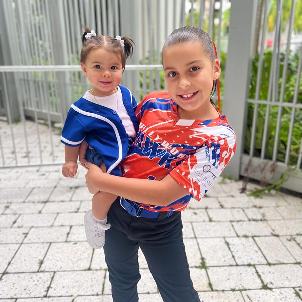 Kids & Youth Sleeve Contrast Baseball Jersey League Sports Team ...