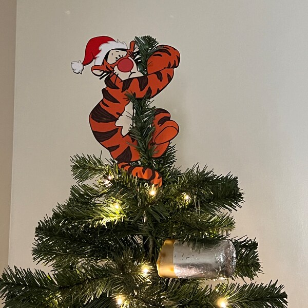 Terrified Tigger-ific Tree Topper - Etsy