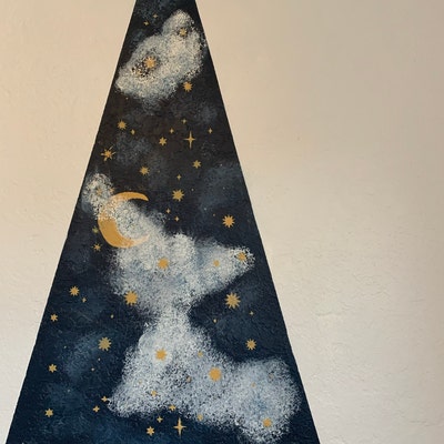 Celestial Wall Stencil DIY Night Sky Stencil Moon and Stars Design for ...
