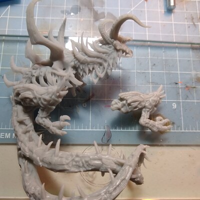 Undead Dragon Cast N Play Tabletop & RPG Miniature - Etsy