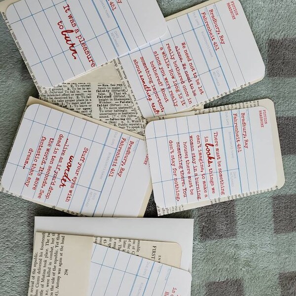 Fahrenheit 451 Quote Bookmarks, Ray Bradbury Quotes, Book Lover Quotes ...