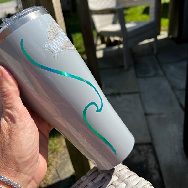 Wave Sticker, Wave Decal, Tropical Sticker, Beach Sticker, Beach Car ...