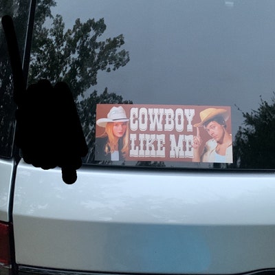 Cowboy Bumper Sticker & Car Magnet - Etsy