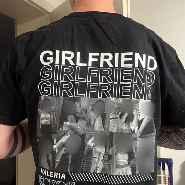 GF Custom Tee Shirt Personalized Photo T-shirt Surprise Girlfriend ...