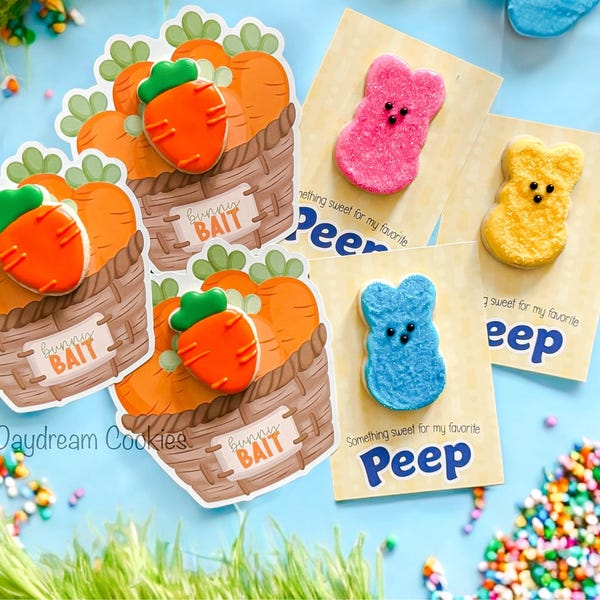Printable Cookie Card - Birthday Themed DIY Cookie Kit - 3.5"x5" - Etsy