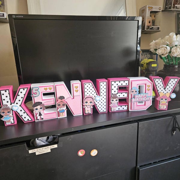 Lol Character Themed 3D Letters - Etsy