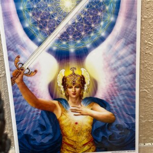 Archangel Gabriel 5x7 Laminated Altar Card GA3 by Marius Michael-george ...