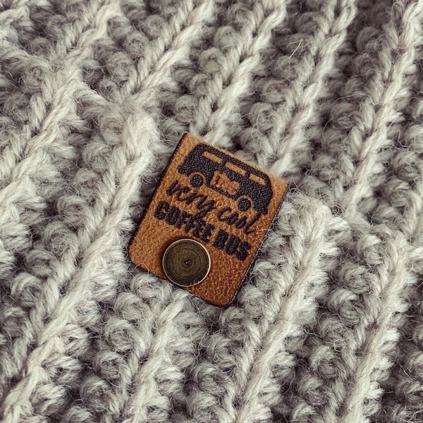 Custom Labels With Metal Rivet, Knitting Beanie Tags, Personalized ...