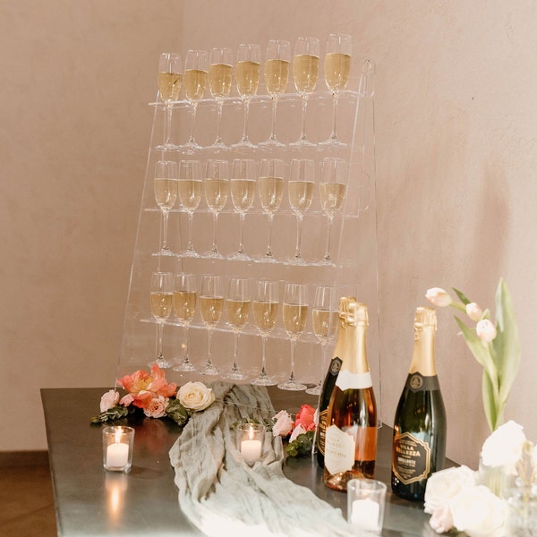 Acrylic Champagne & Donut Wall Display: Party Decor (33x22") - Etsy