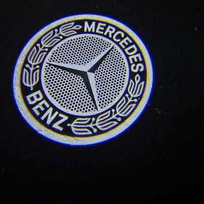 2X Led Puddle Light Side Mirror Logo Projector Lights for Mercedes AMG ...