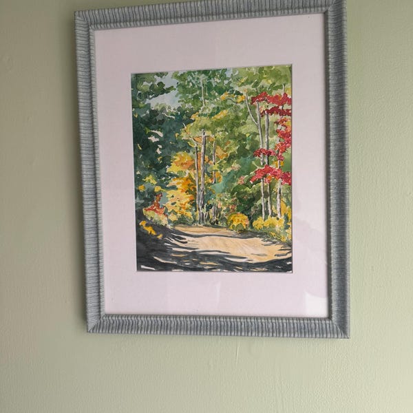 Eclectic Picture Frames Colorful Ridges Funky Decor Vintage Lime Green ...