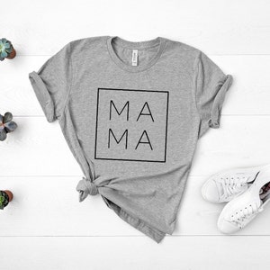 Mama Shirt Mama Square Mom Shirts Momlife Shirt Mom Life | Etsy