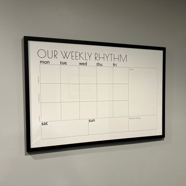 Dry Erase Weekly Planner & To-do List | Customizable Color Options ...