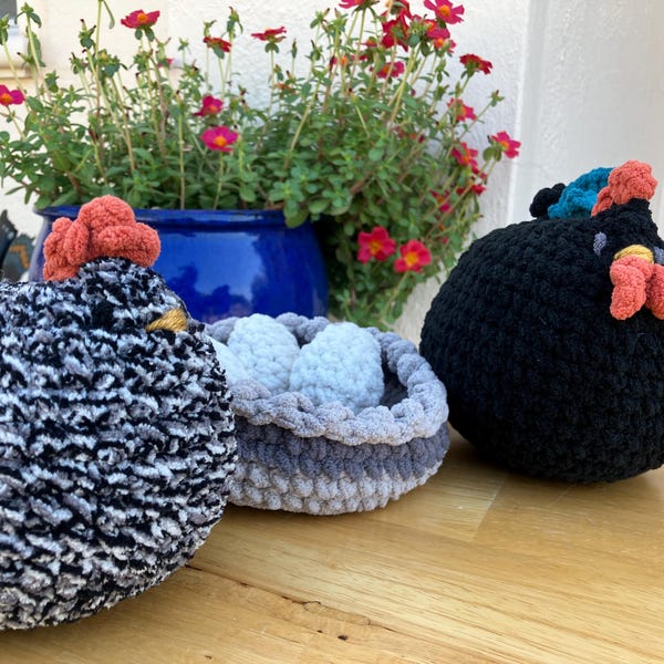 Mama and Mini Mabel Chicken™ CROCHET PATTERN - Etsy