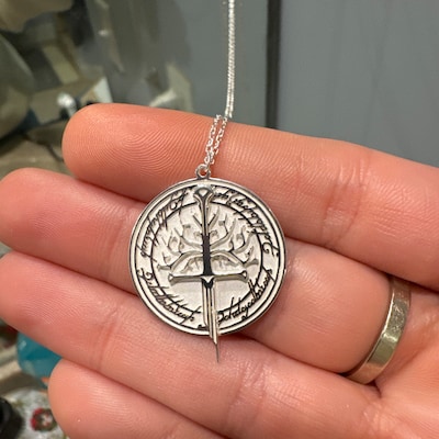 Circular Flame Necklace With Triangular Burnout, Special Chain, Fiery ...